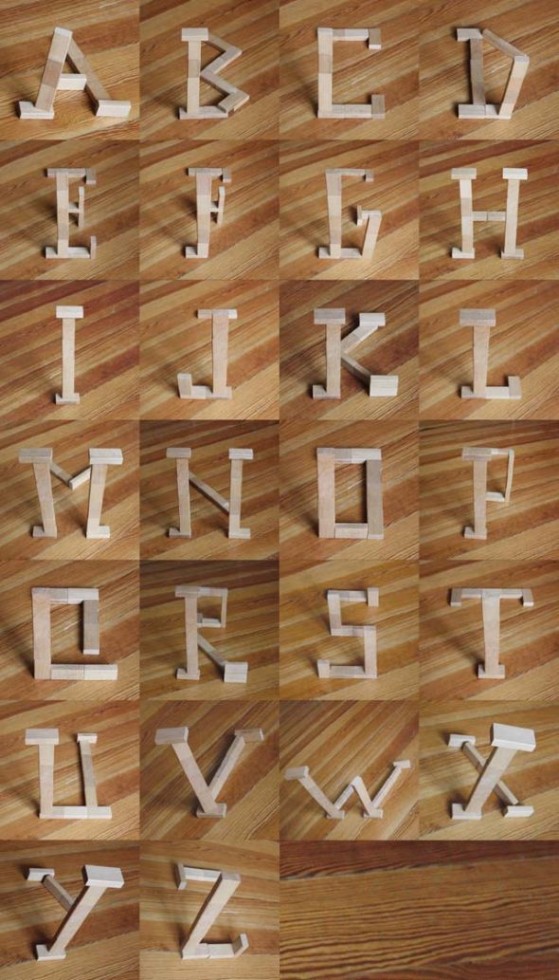 Optical Illusion Alphabet