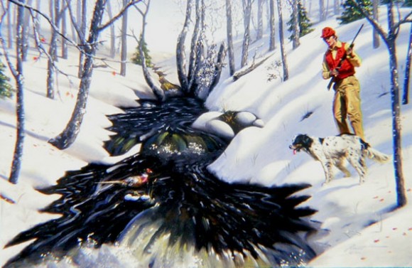 Two Birds Optical Illusion