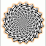 Moving Spiral Optical Illusion