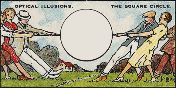 The Square Circle Optical Illusion