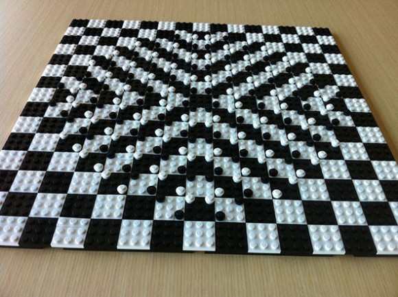 LEGO Optical Illusion Mosaic