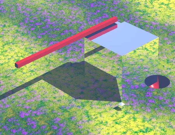 Funky Mirror Cube optical Illusion